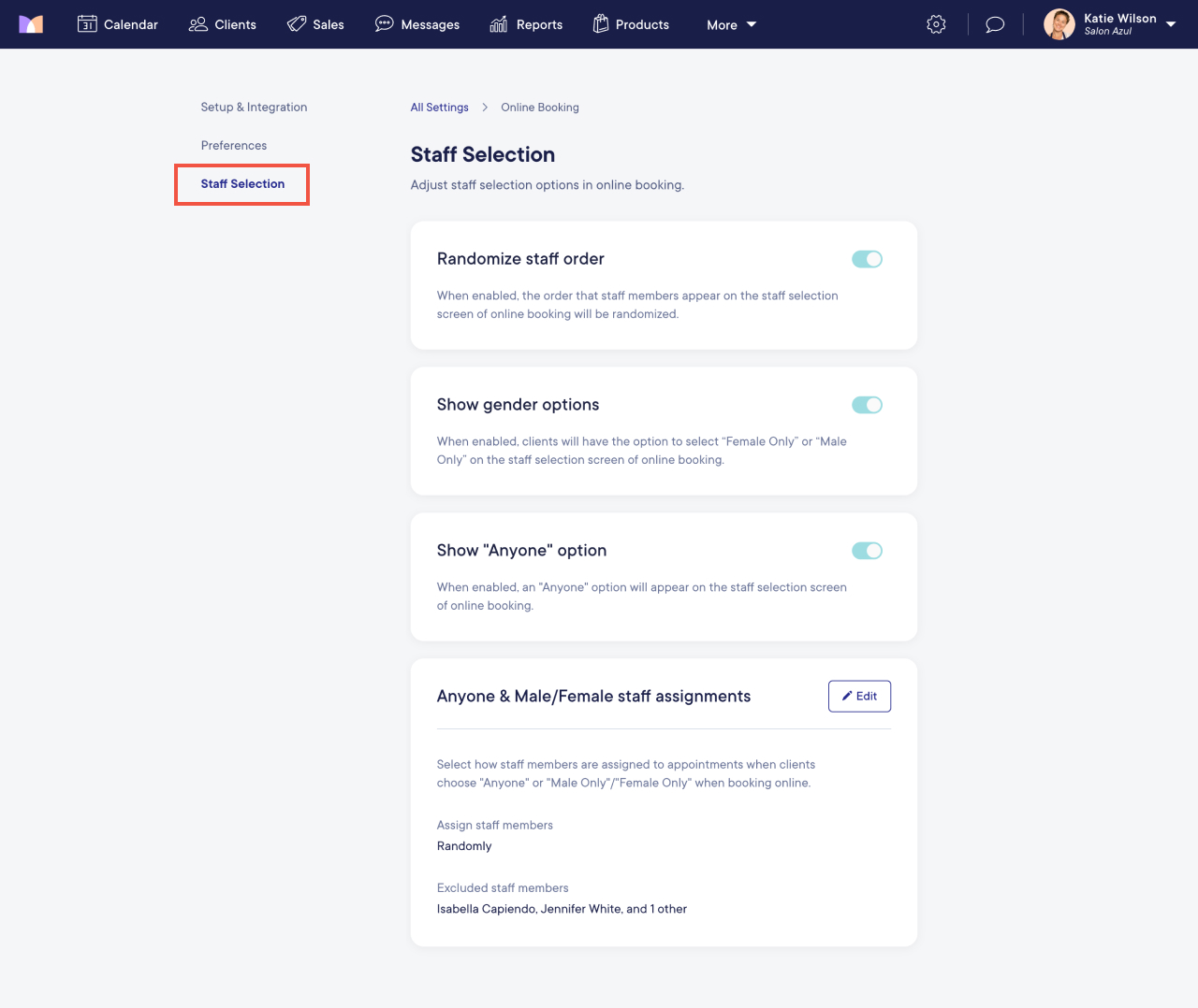 Adjusting Staff Selection Options in Online Booking | Mangomint Salon ...