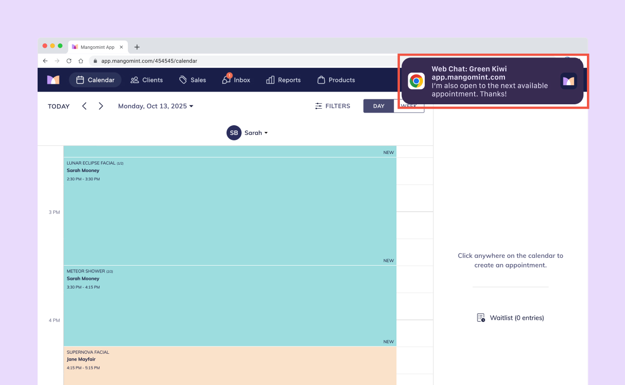 Enabling Desktop Notifications | Mangomint Salon and Spa Software