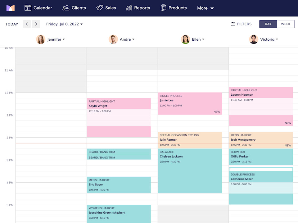 Calendar Color Key & Icons | Mangomint Learning Center | Help ...