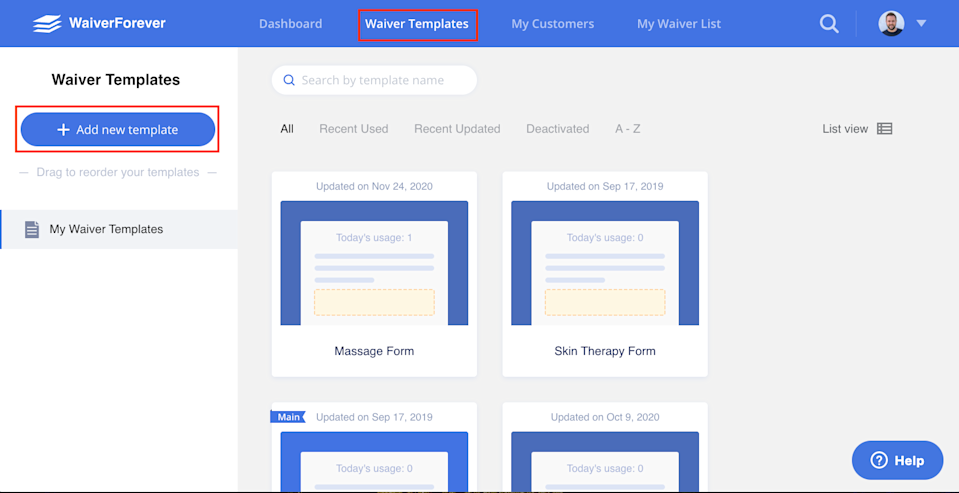 Creating Waivers in WaiverForever | Mangomint Learning Center | Help ...