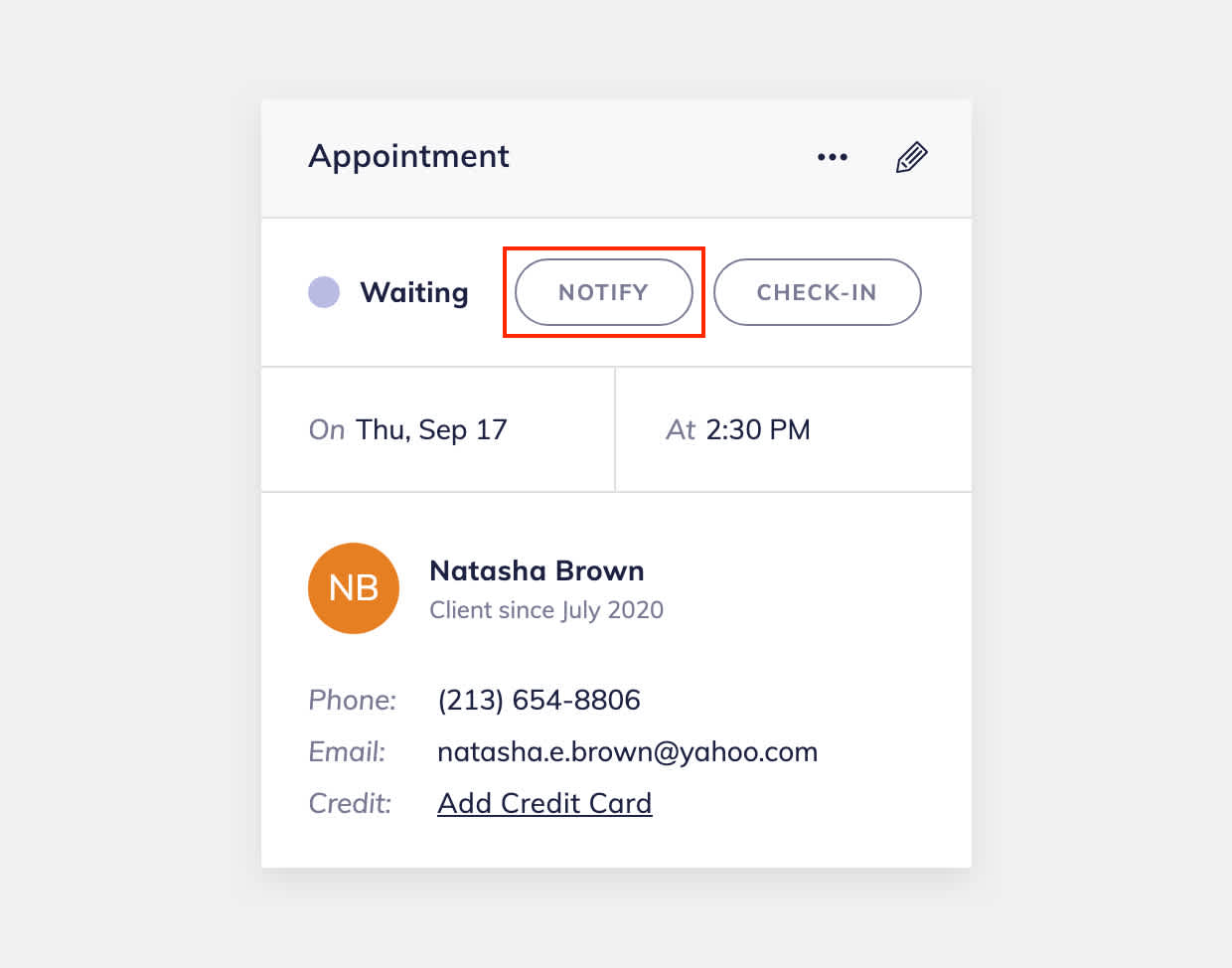 Client Self Check-In | Mangomint