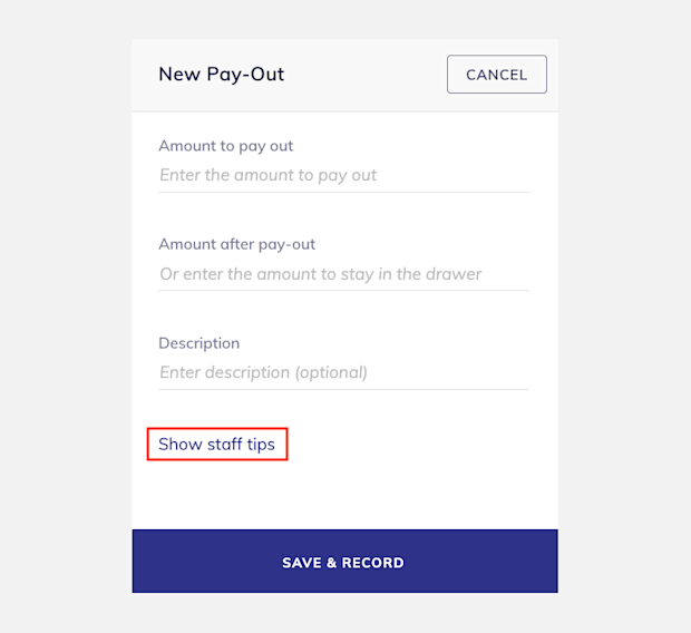 How do I pay my staff members cash tips? | Mangomint