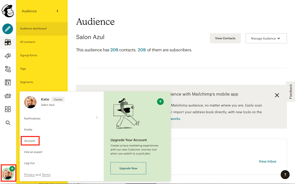 Setting up the Mailchimp Integration | Mangomint Learning Center | Help & Documentation