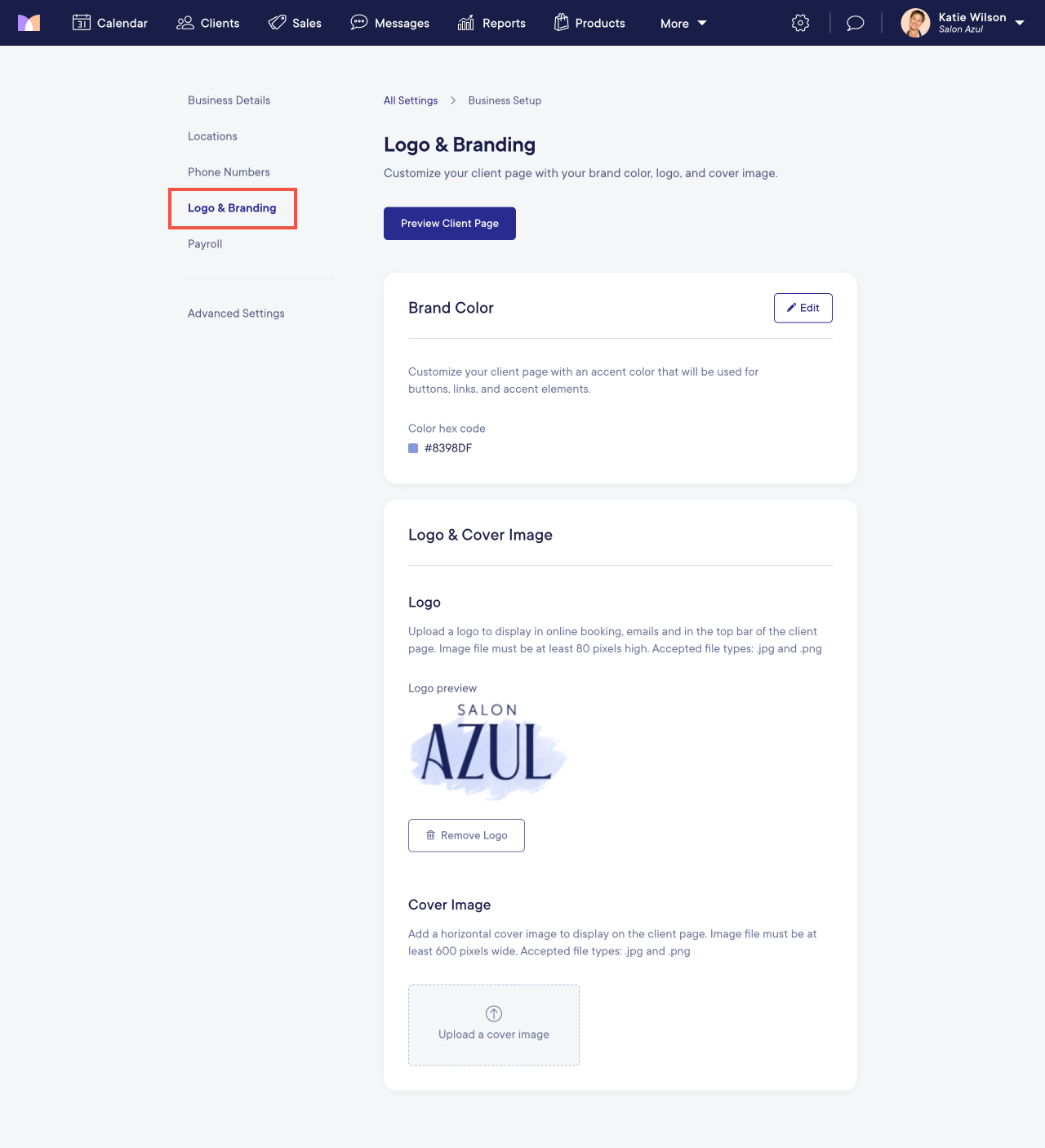 Customizing Your Logo & Branding | Mangomint Salon and Spa Software