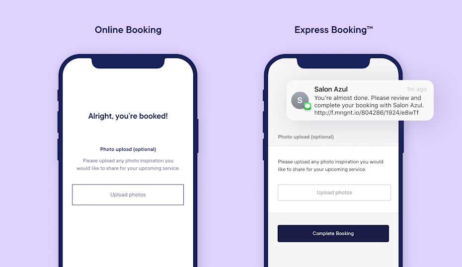 New feature: Collect photos during booking | Blog | Mangomint