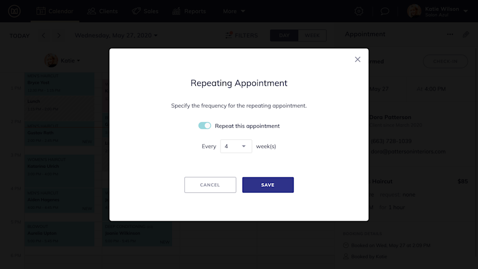 Repeating Appointments | Mangomint