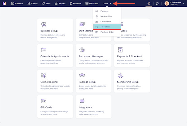 Setting Up the Time Clock | Mangomint Learning Center | Help ...