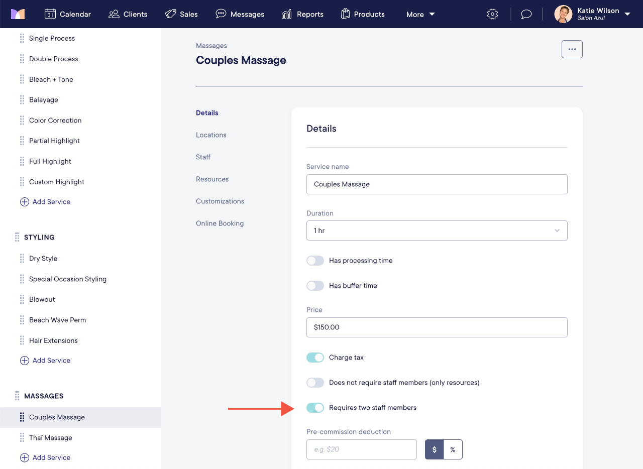 How to Set Up Couples Services | Mangomint Salon and Spa Software