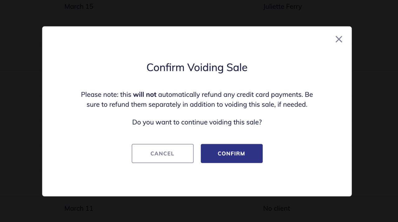 How to Void a Sale in Mangomint | Mangomint Salon and Spa Software