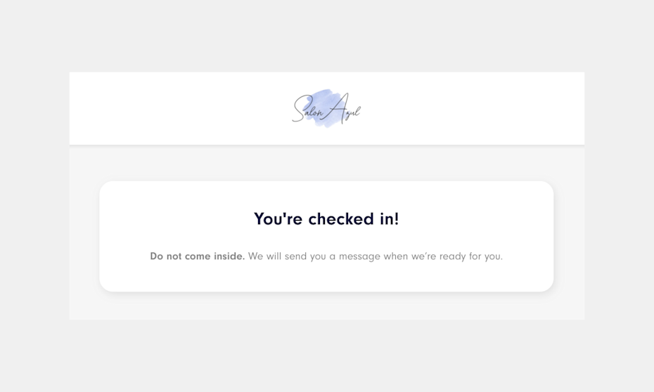 Client Self Check-In | Mangomint