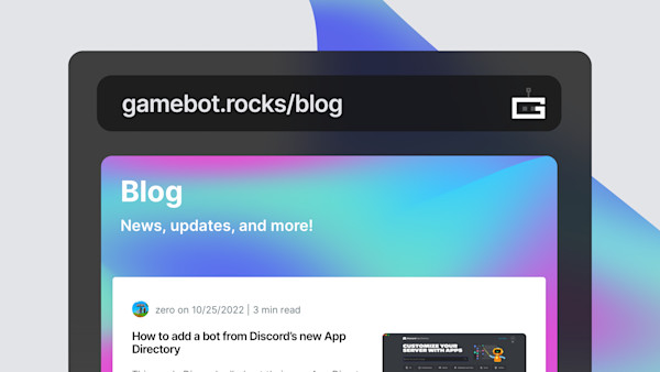Gamebot - Play on Discord