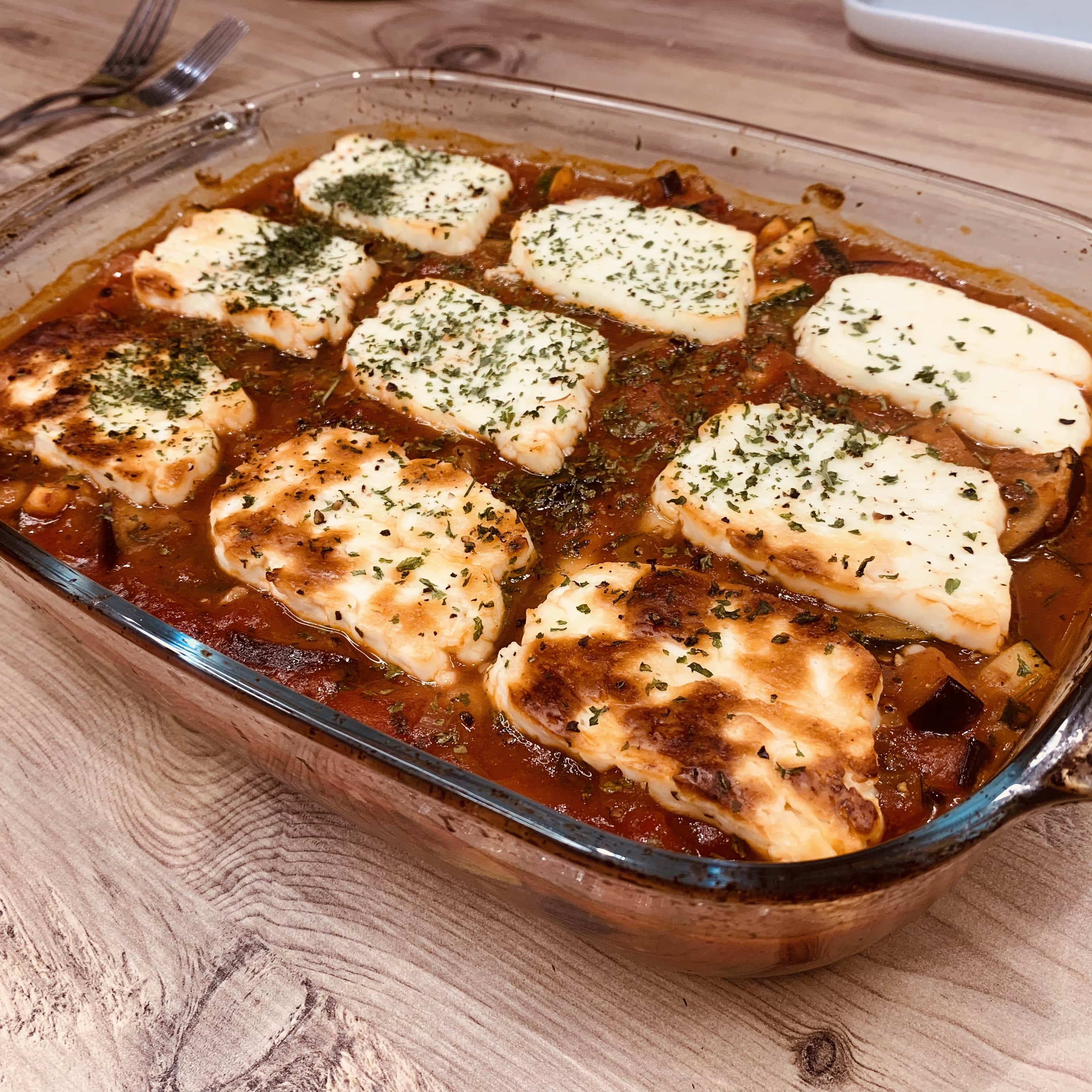 Halloumi Bake