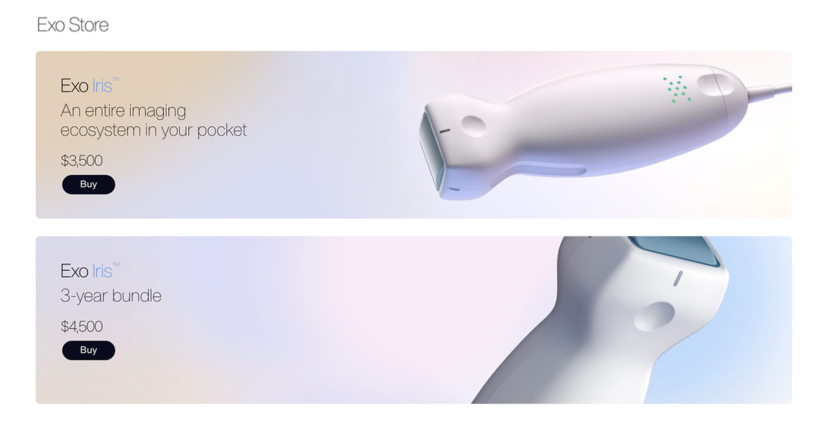 Exo Store | Buy Exo Iris™ Handheld Ultrasound