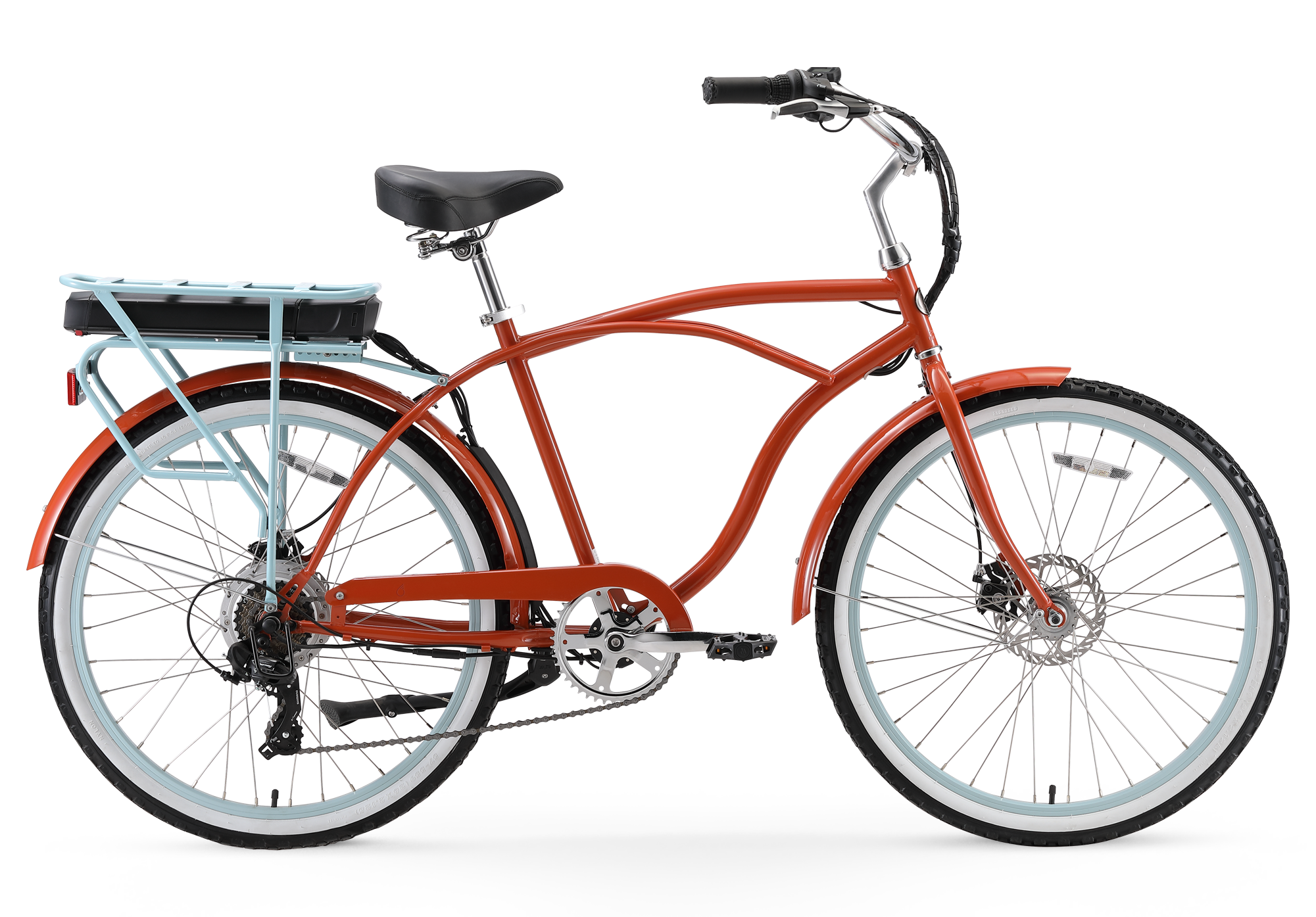 Sixthreezero AroundtheBlock NEW 500W Electric Beach Cruiser Bike