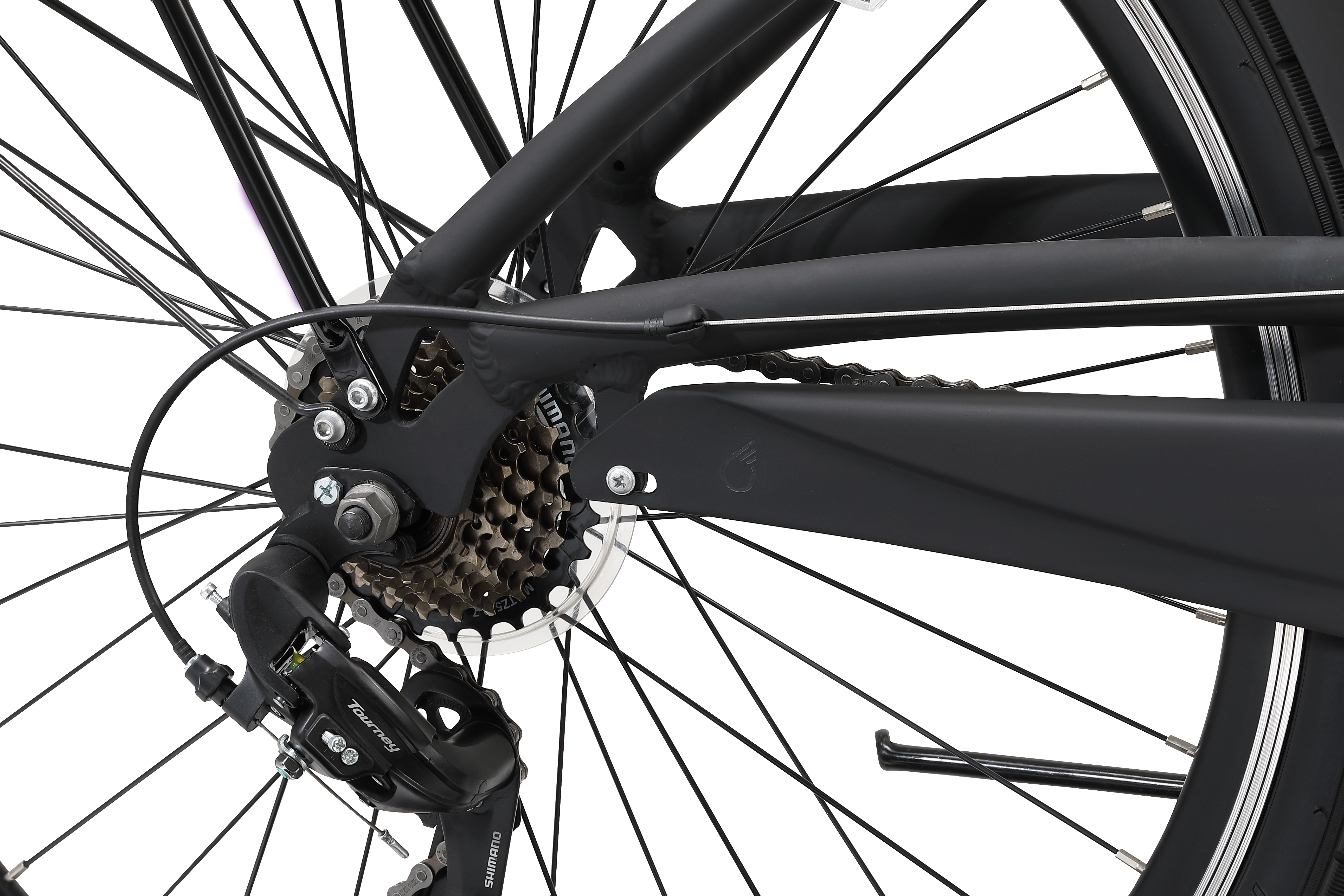 sixthreezero Simple Step-Thru Men's 7-Speed Bicycle, Matte Black