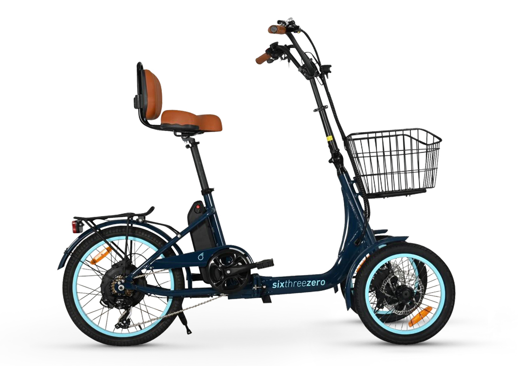 Two Front Wheel Electric Bike with Hydraulic Brakes | Reverse E-Trike W ...