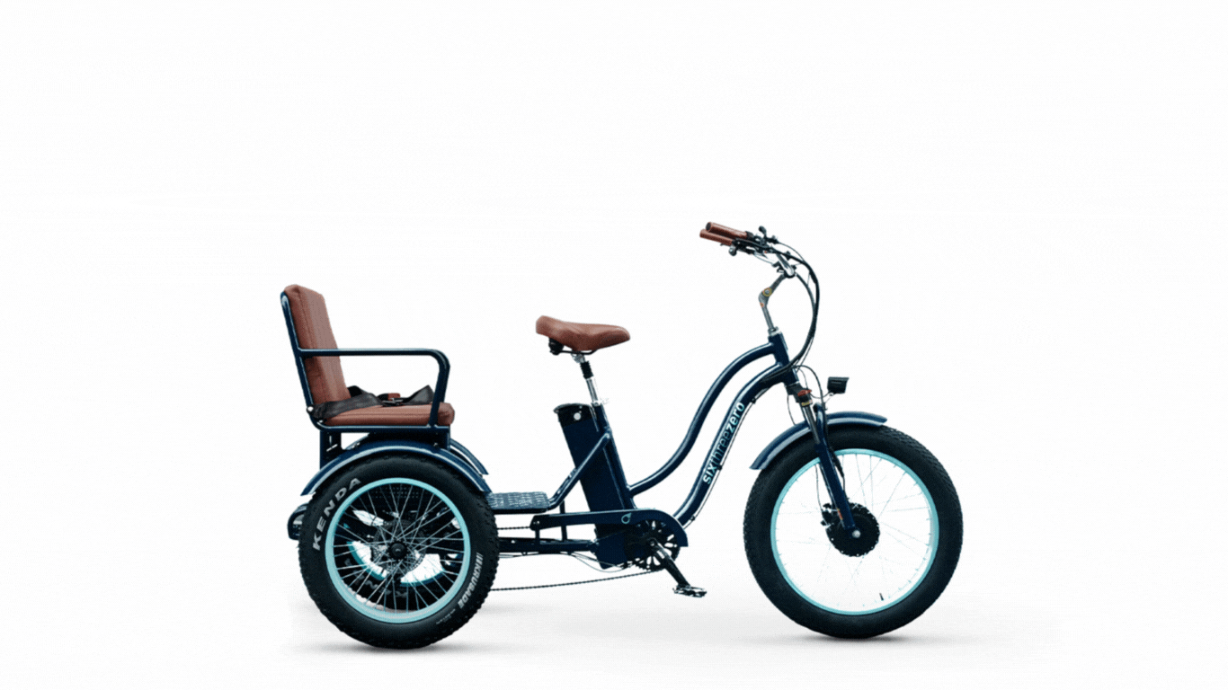 Sixthreezero EVRYjourney Electric Bike Rickshaw| ETrike With Passenger Seat