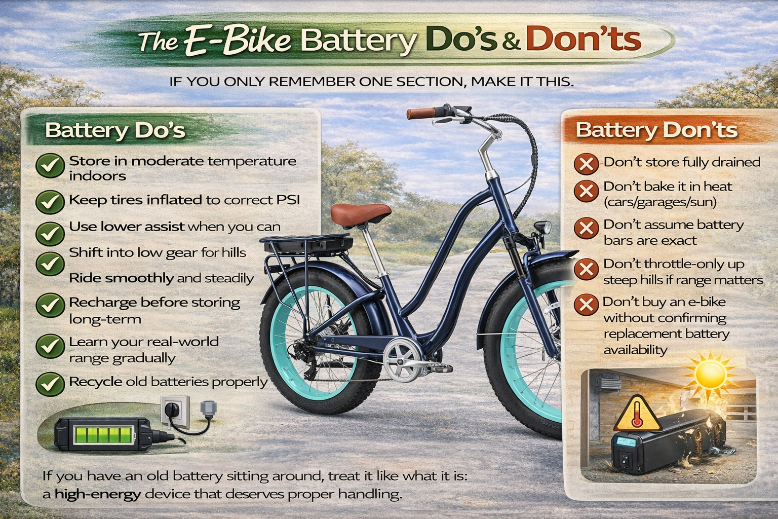 E-Bike Battery Do’s & Don’ts: How Long They Last, Charging Tips, Range ...