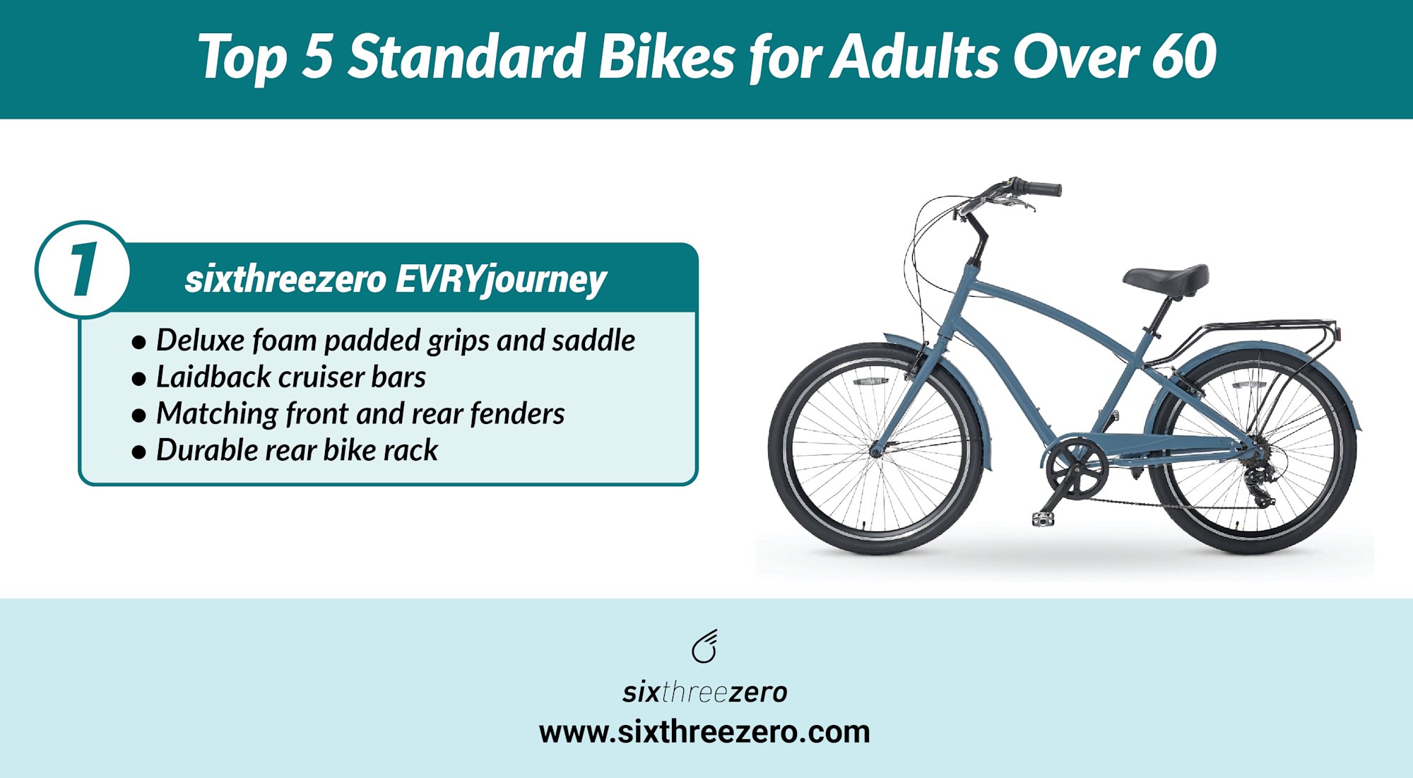 5 Standard Bikes for Adults Over 60