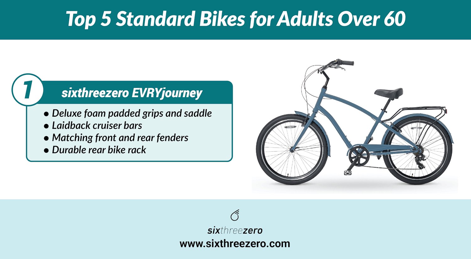 5 Standard Bikes for Adults Over 60