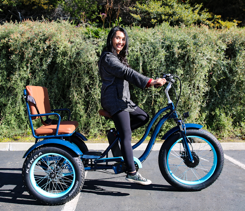 Ride with Power: 750W 3-Wheel Electric Bike for Riders 4'11" to 6'5"