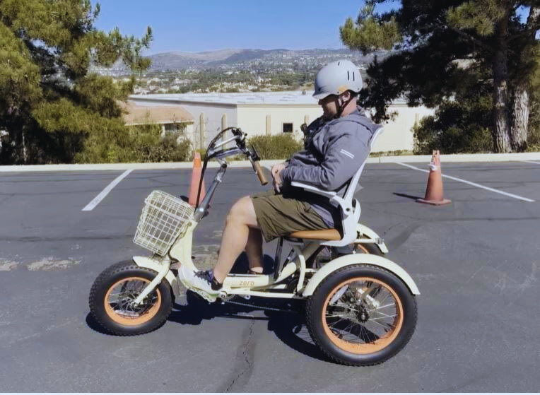 Simple Glide Recumbent E-Trike Dimensions for Adults & Seniors