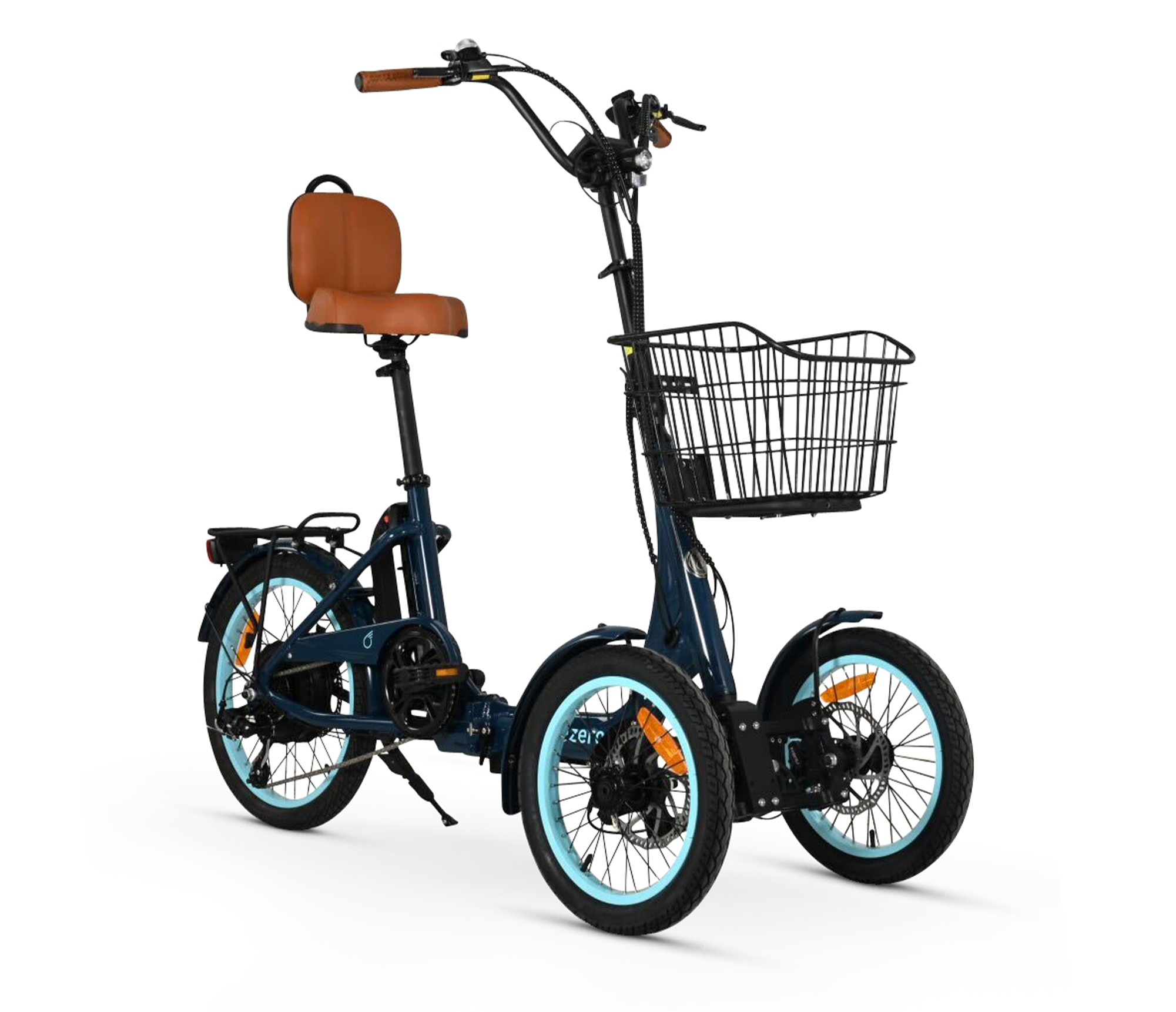 Two Front Wheel Electric Bike with Hydraulic Brakes | Reverse E-Trike W ...