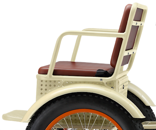 Simple Step Thru Fat Tire 3 Wheel Electric Bike Rear Seat
