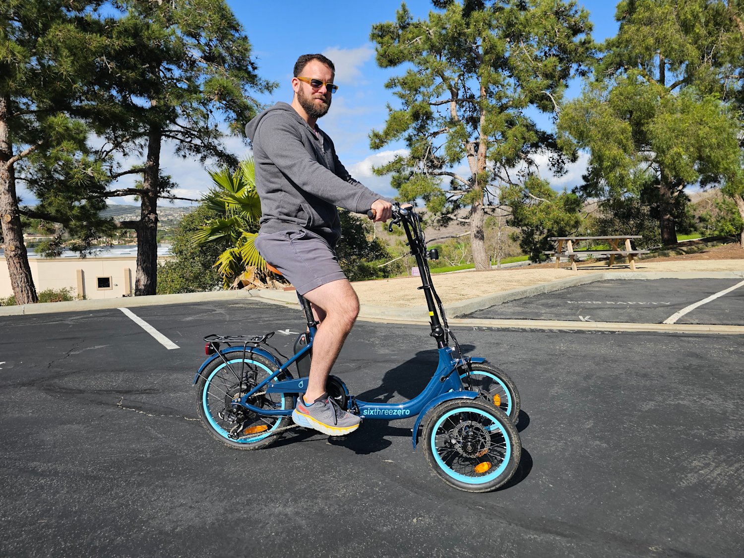 The Revolutionary Reverse E Trike with Two Front Wheels!