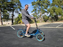 The Revolutionary Reverse E Trike with Two Front Wheels!