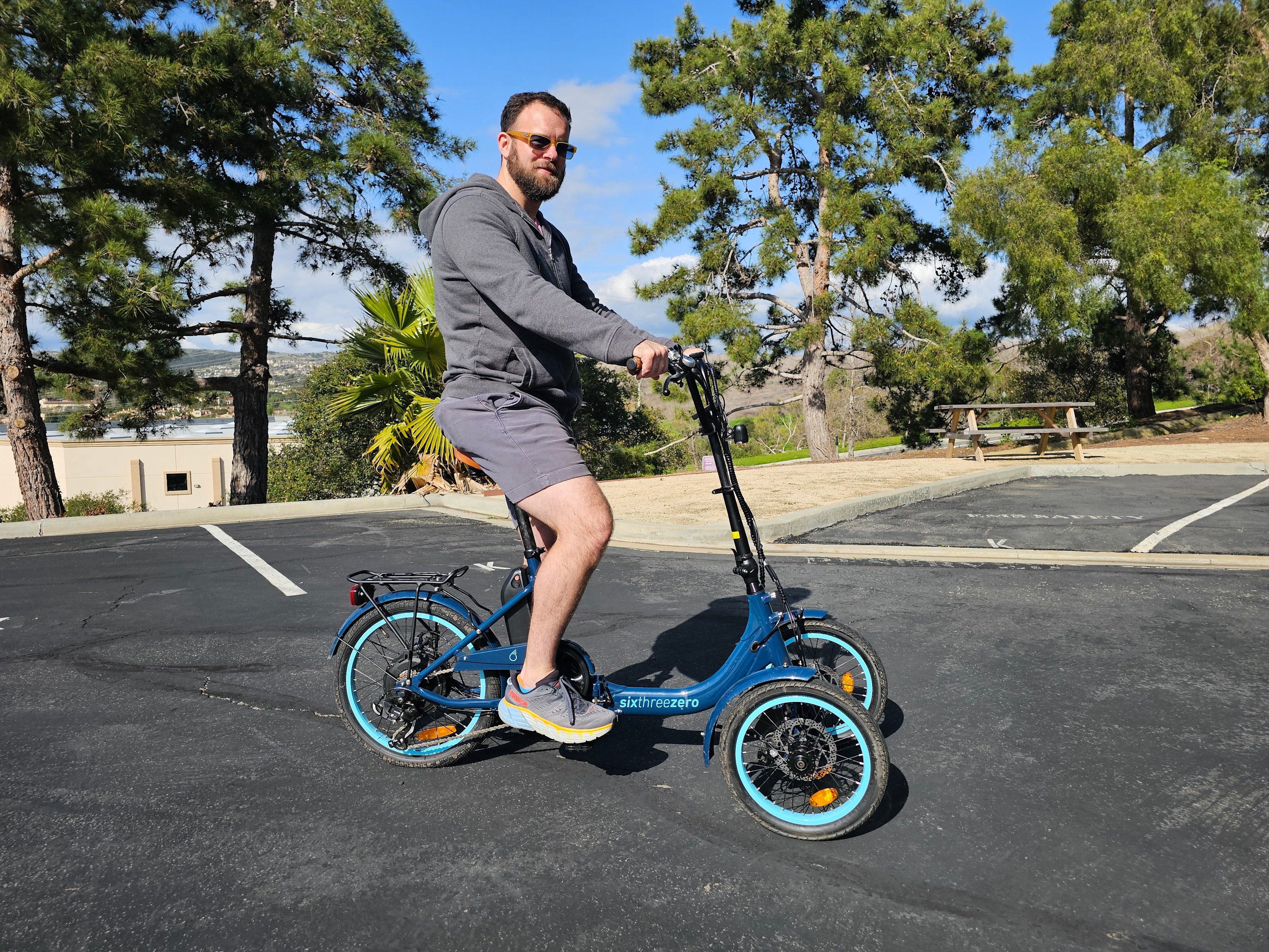 The Revolutionary Reverse E Trike with Two Front Wheels!