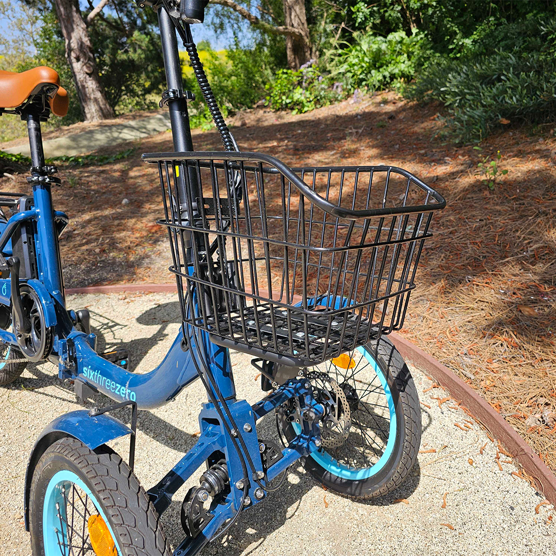 Two Front Wheel ETrike Front Basket