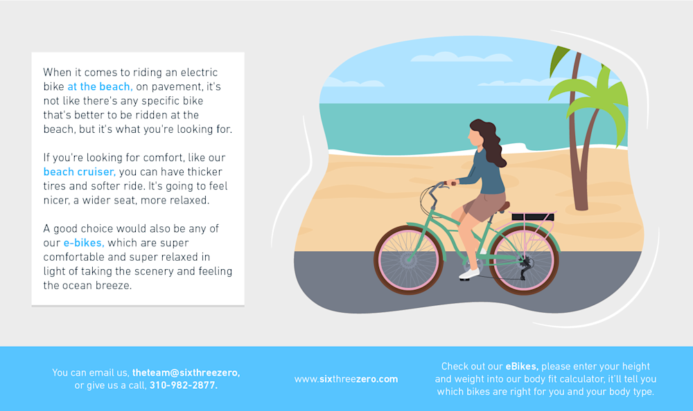 Riding Electric Beach Cruiser Bike on a Sand: Tips and Information