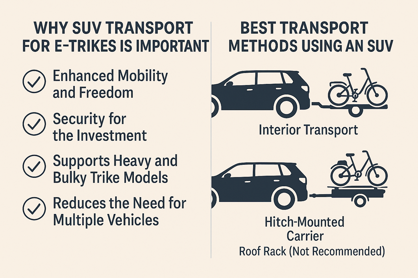 The Best Way to Haul Your Electric Trike: Why SUV Transport Works