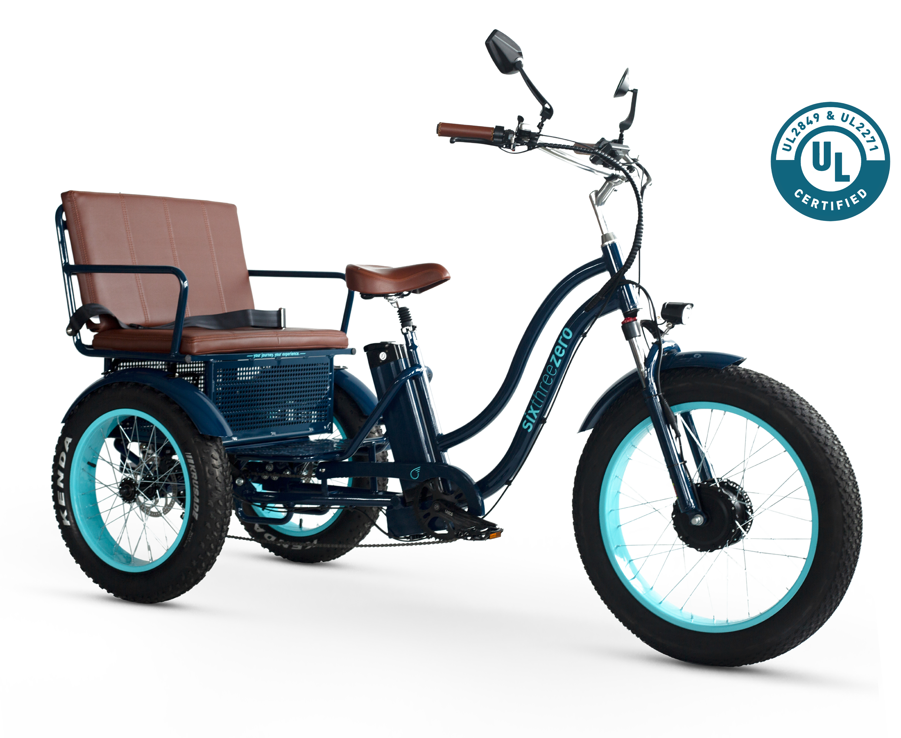 Sixthreezero EVRYjourney Electric Bike Rickshaw| ETrike With Passenger Seat