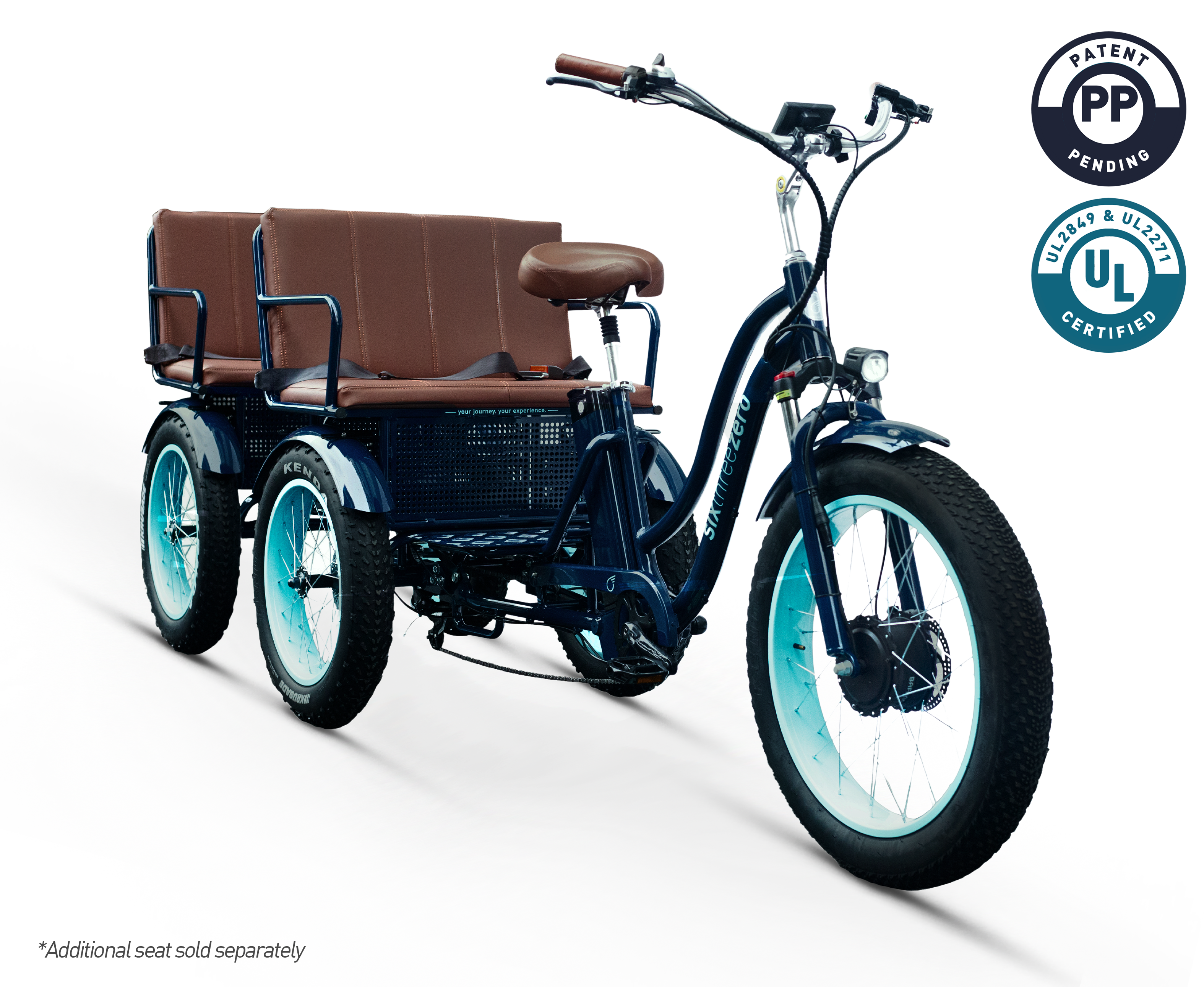 Sixthreezero EVRYjourney Electric Bike Rickshaw| ETrike With Passenger Seat