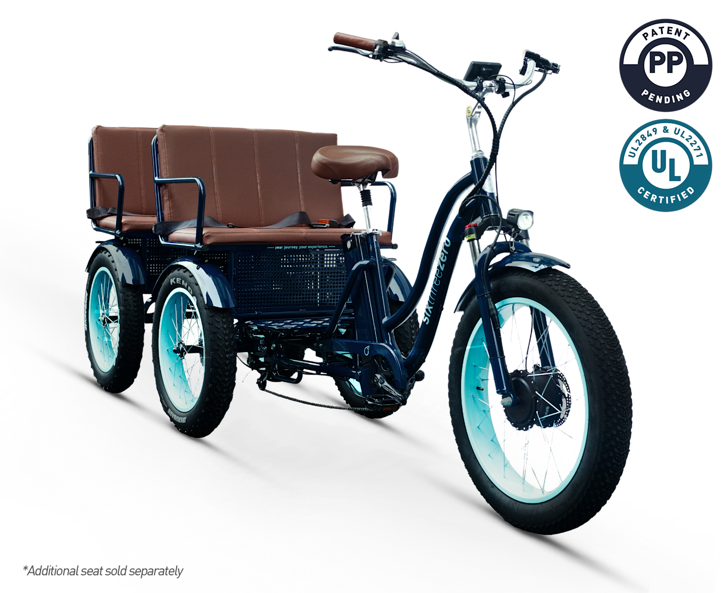Sixthreezero EVRYjourney Electric Bike Rickshaw| ETrike With Passenger Seat