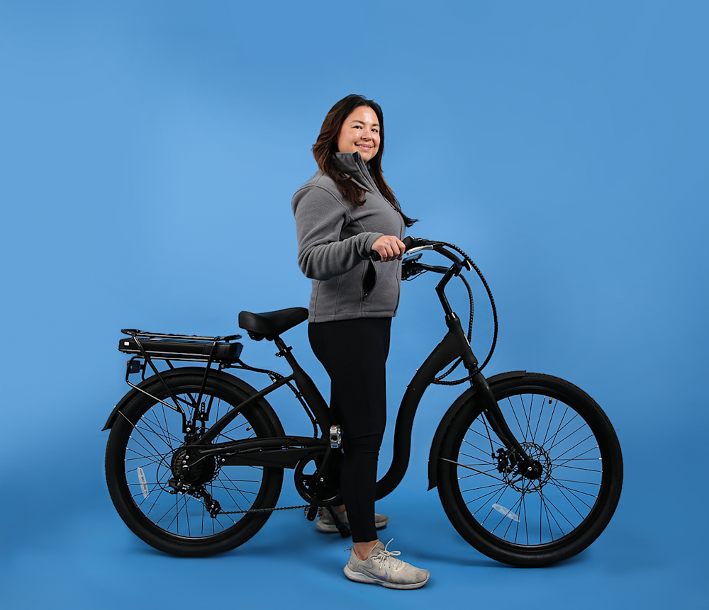 Step Thru E Bike Sizing for Riders 4'11" to 6'3" - Easy Mounting ...