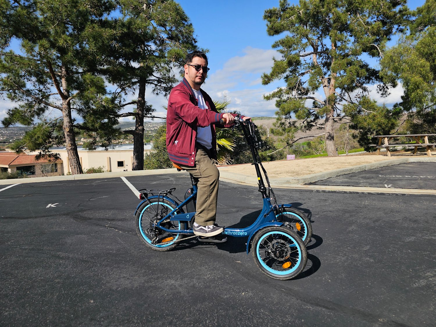 The Revolutionary Reverse E Trike with Two Front Wheels!