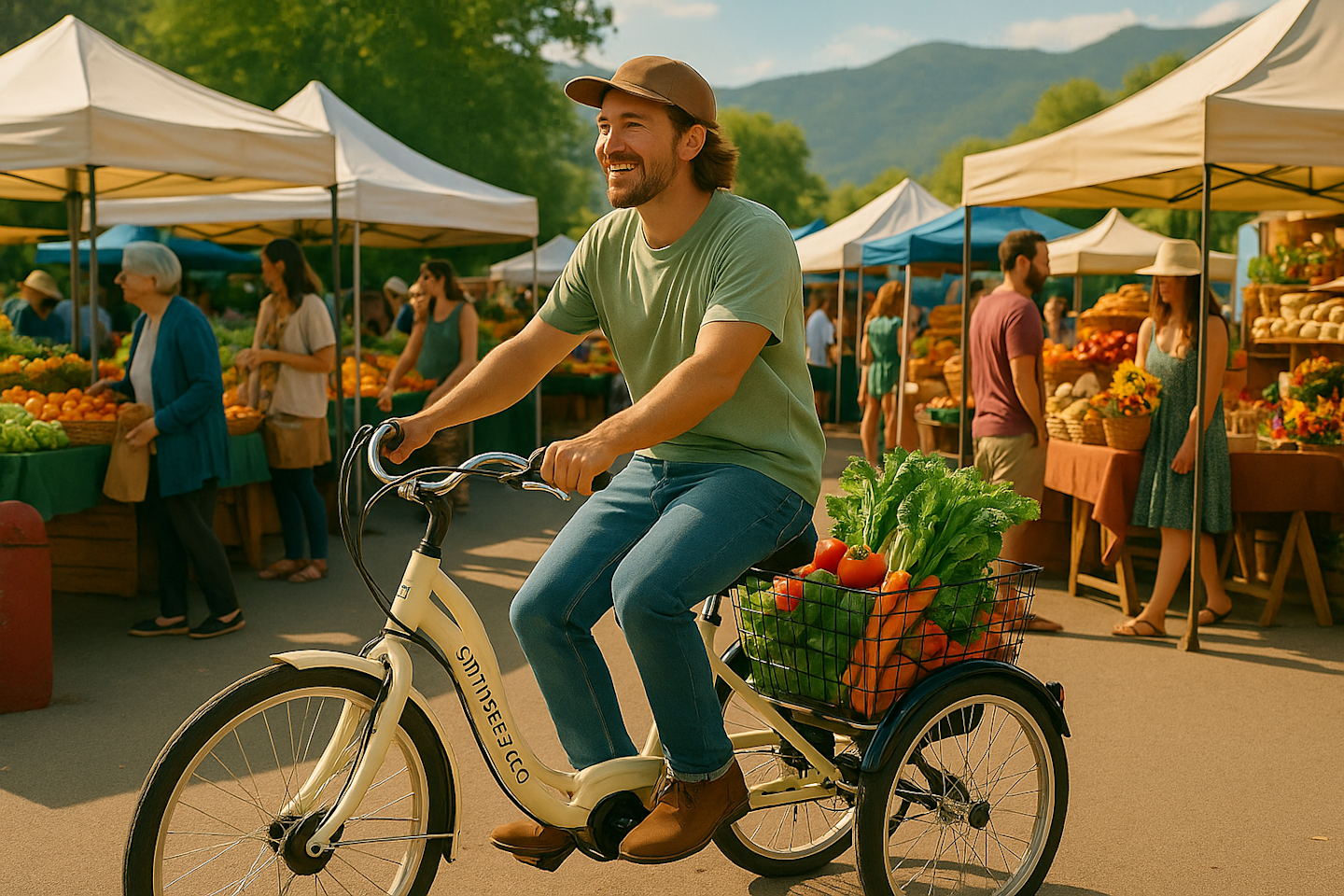 Electric Tricycles for Farmers Markets: A Sustainable Shopping Solution