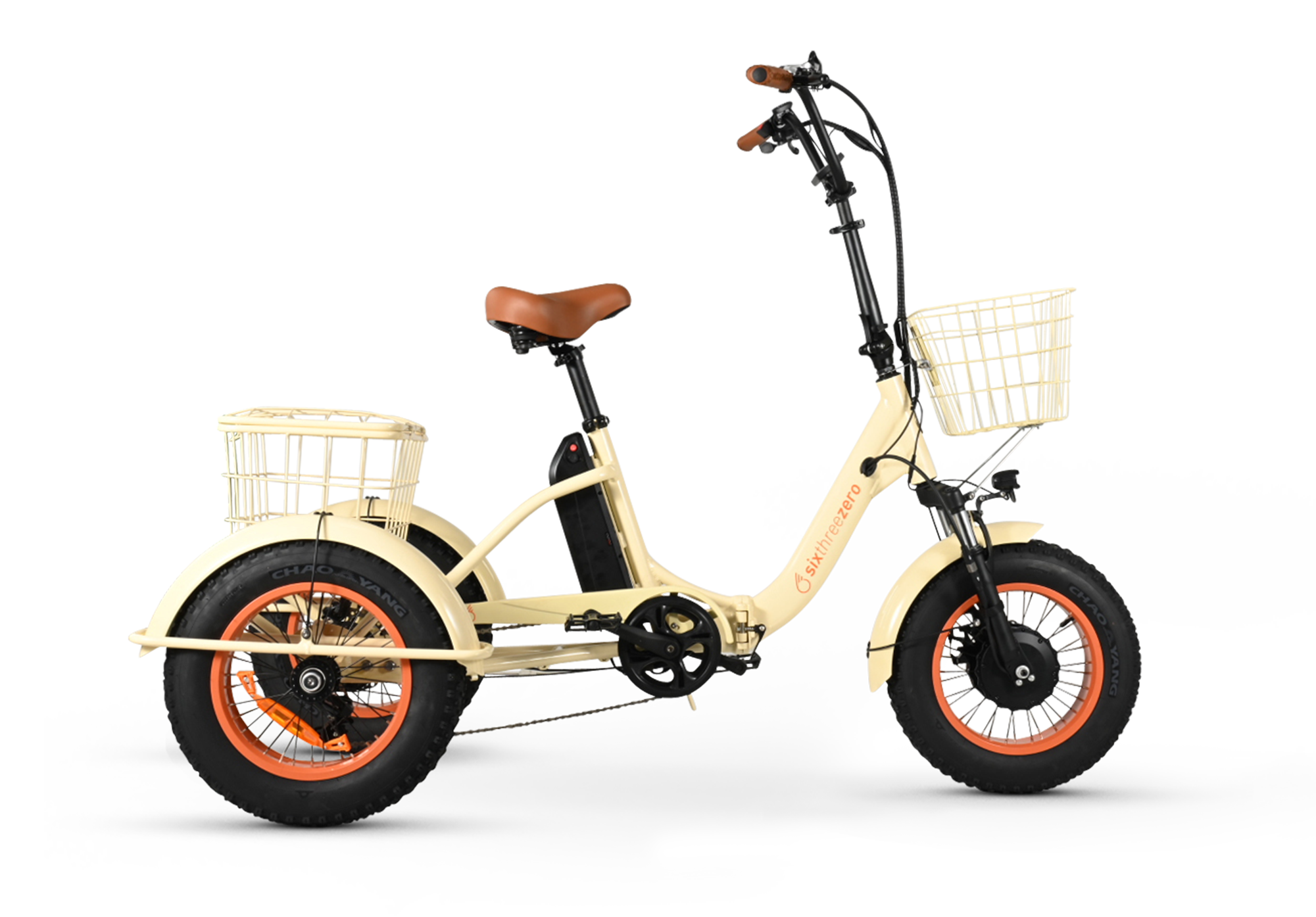 Fat Tire Folding Electric Trike | Foldable Fat Tire E Trike for Adults