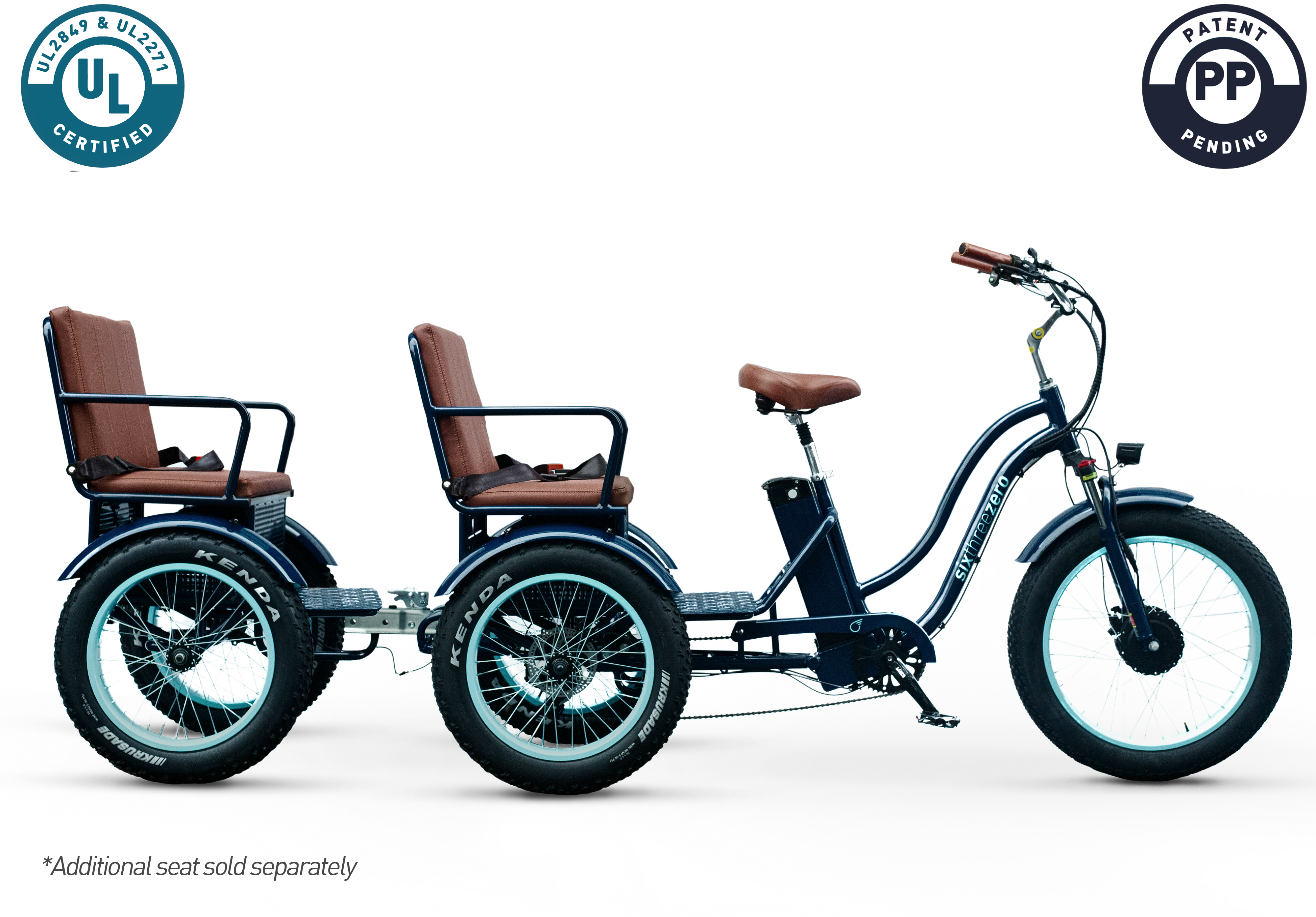 Sixthreezero EVRYjourney Electric Bike Rickshaw| ETrike With Passenger Seat