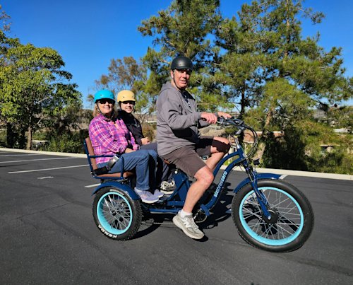 The Ultimate 3-Seater E-Bike: An Exciting Ride for Three!