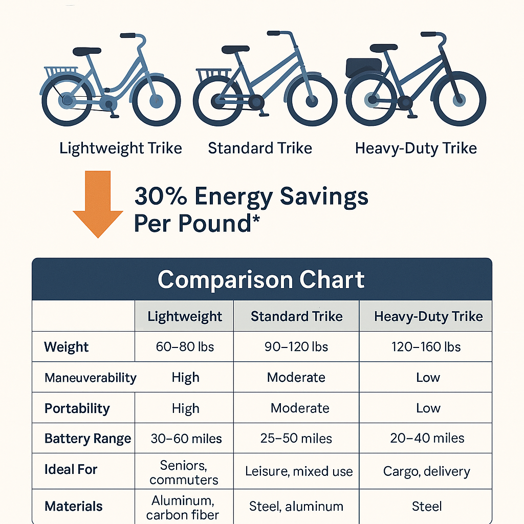 The Power of Less: Lightweight Electric Trikes That Maximize Performance