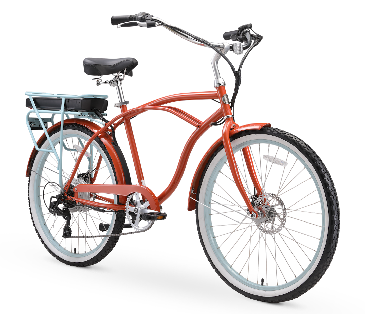 Sixthreezero AroundtheBlock NEW 500W Electric Beach Cruiser Bike