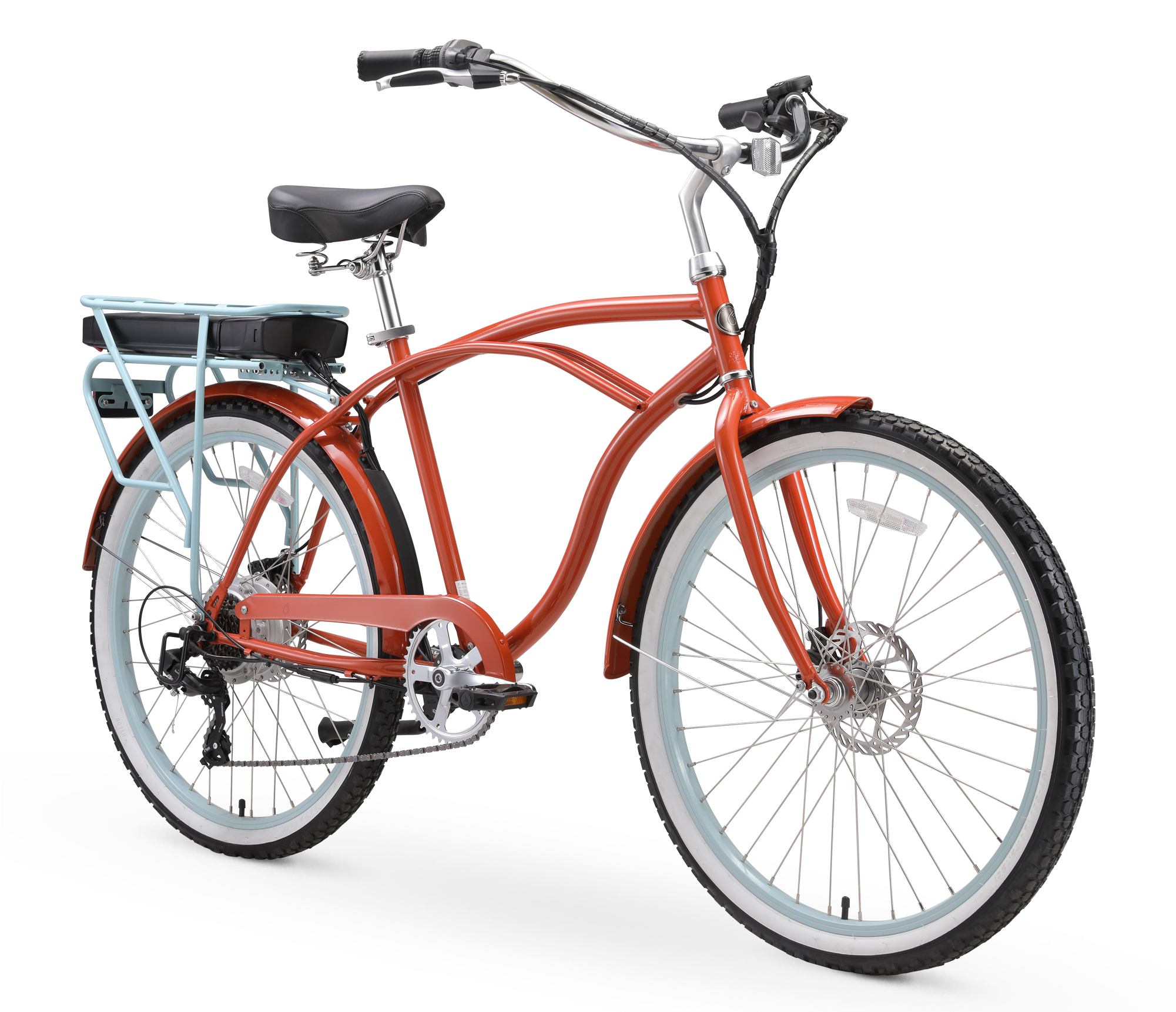 Sixthreezero AroundtheBlock NEW 500W Electric Beach Cruiser Bike