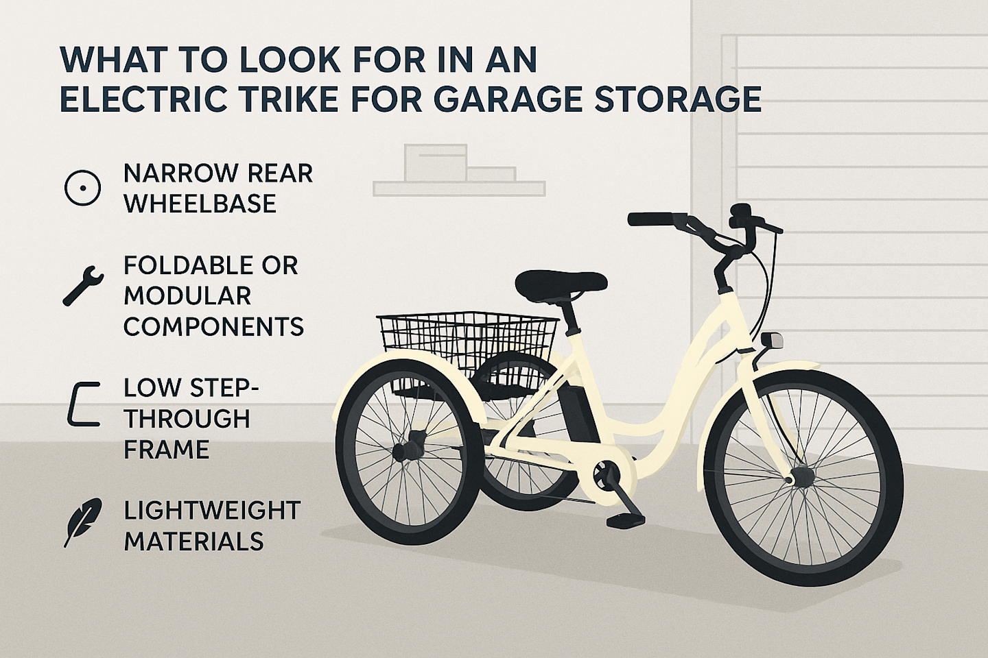 Best Electric Trikes for Garage Storage: Space-Saving and Smart Design