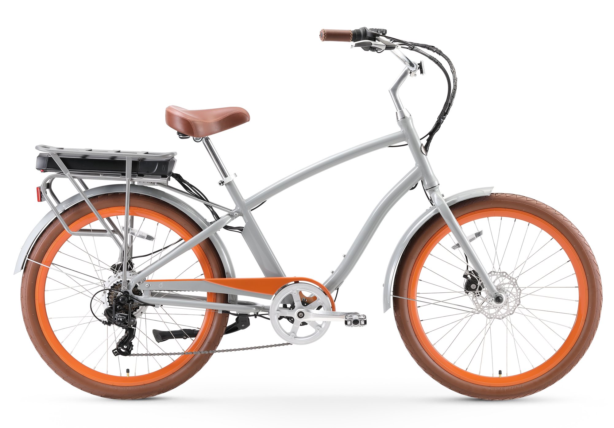 Sixthreezero Men's EVRYjourney NEW 500W Electric Sport Hybrid Beach Cruiser Bike