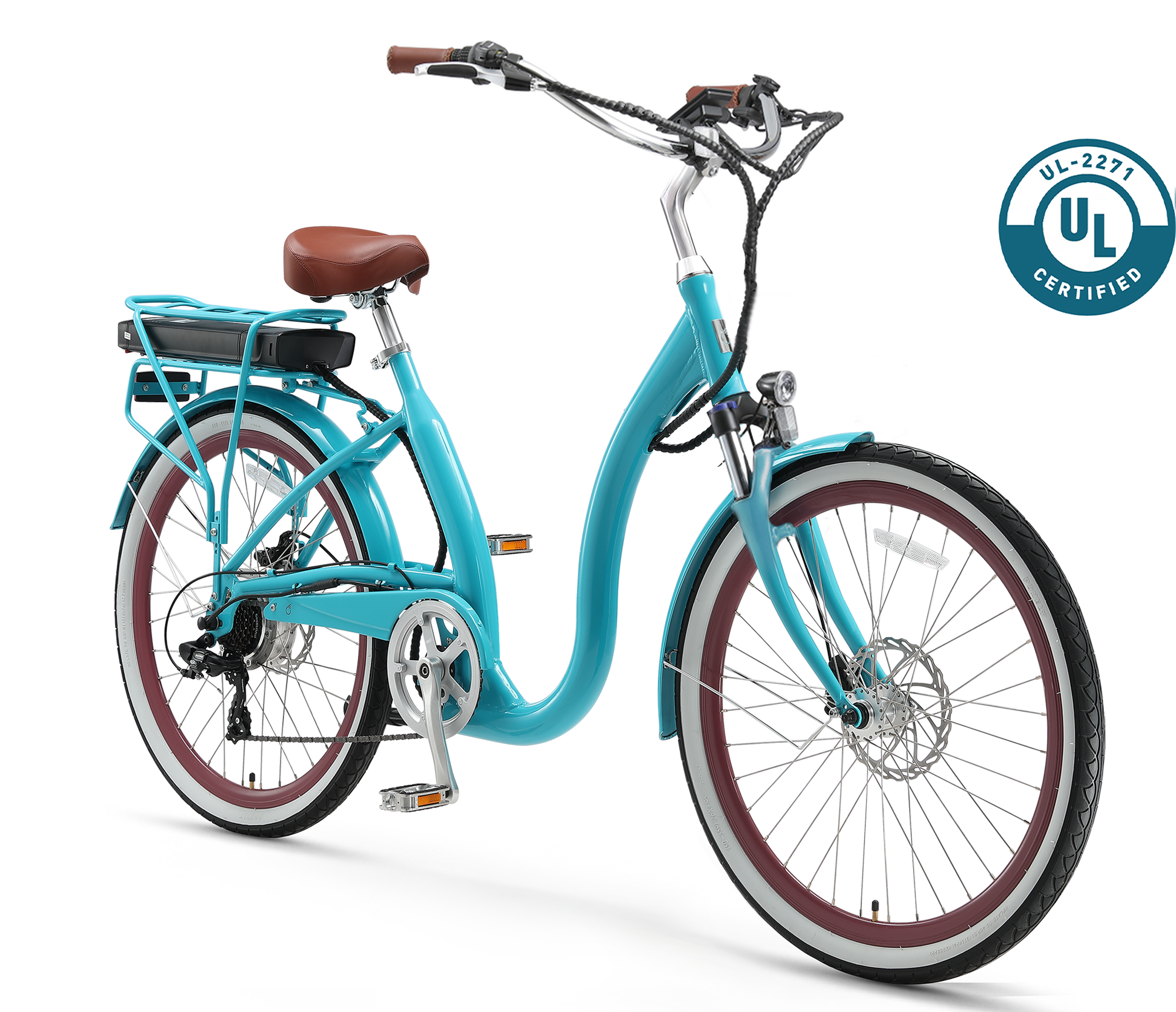Simple Step-Thru Women's E Bike: Step Through Electric