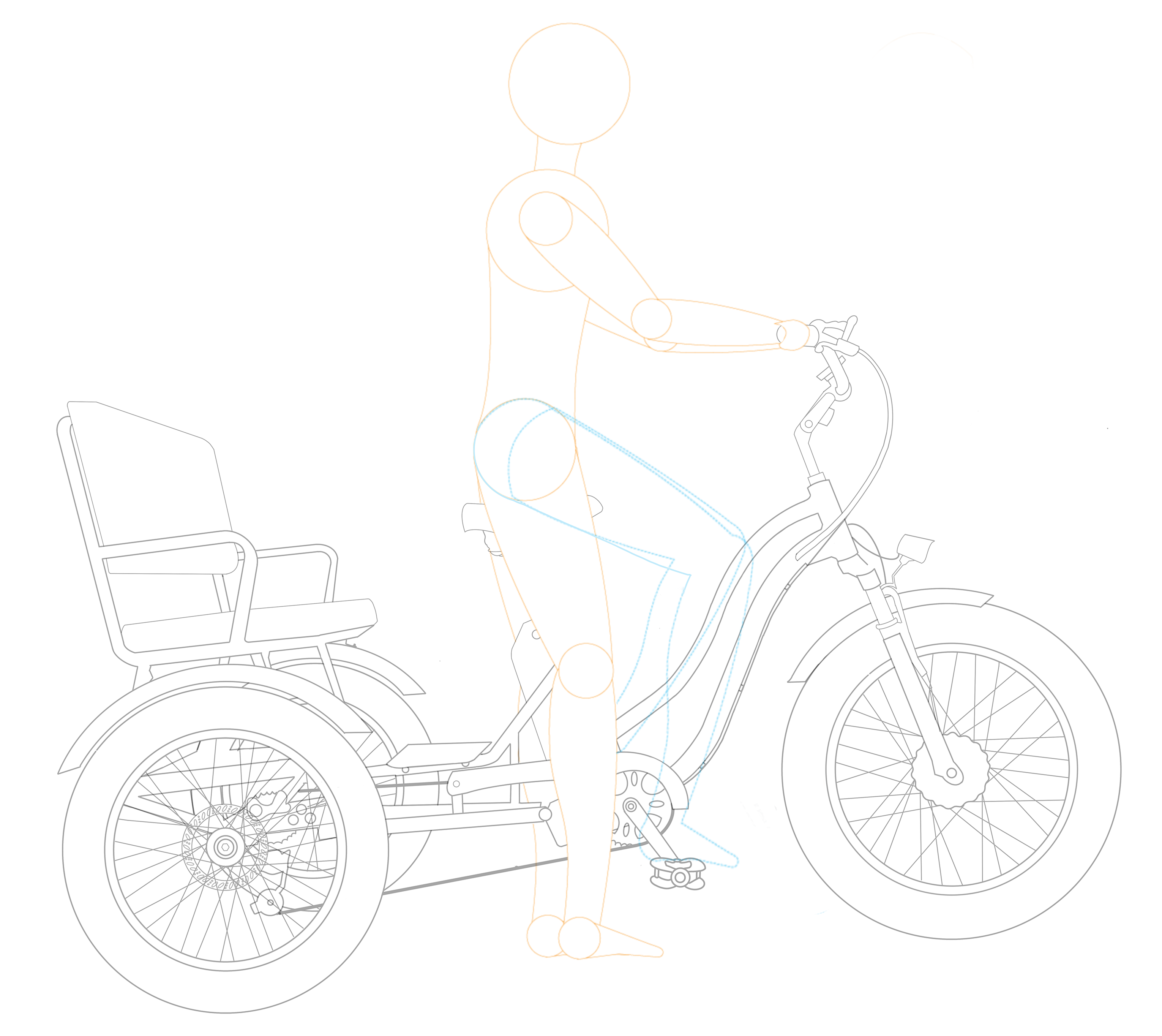 Sixthreezero EVRYjourney Electric Bike Rickshaw| ETrike With Passenger Seat